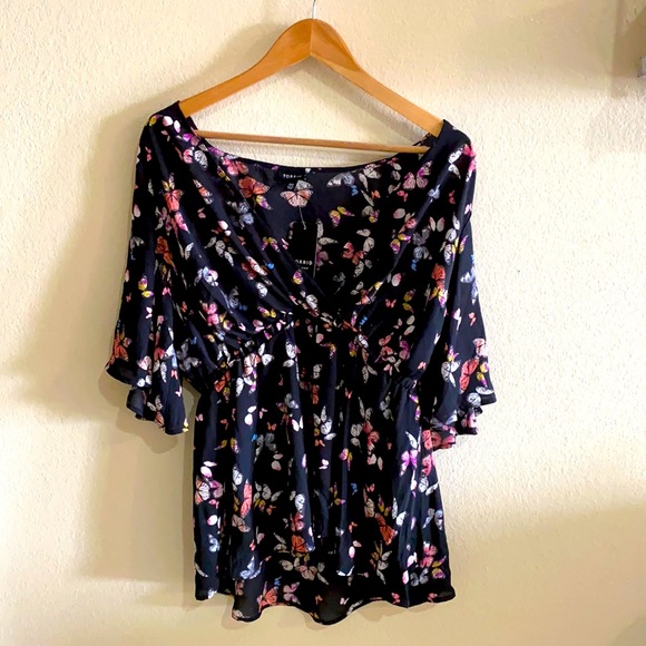 torrid | Tops | Torrid Butterfly Tunic Top Torrid Size 0 | Poshmark